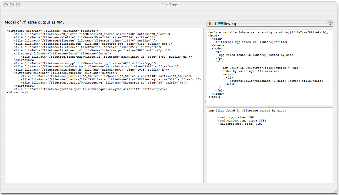 File System Example Qt XML Patterns 5 15 9